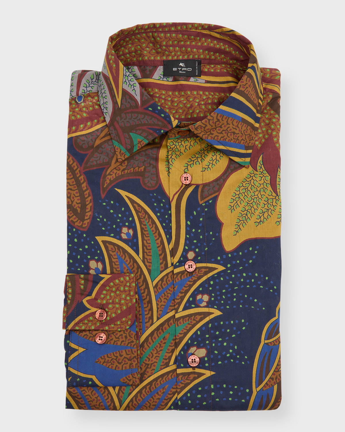 Etro Men's Jungle-Print Polo Shirt | Neiman Marcus