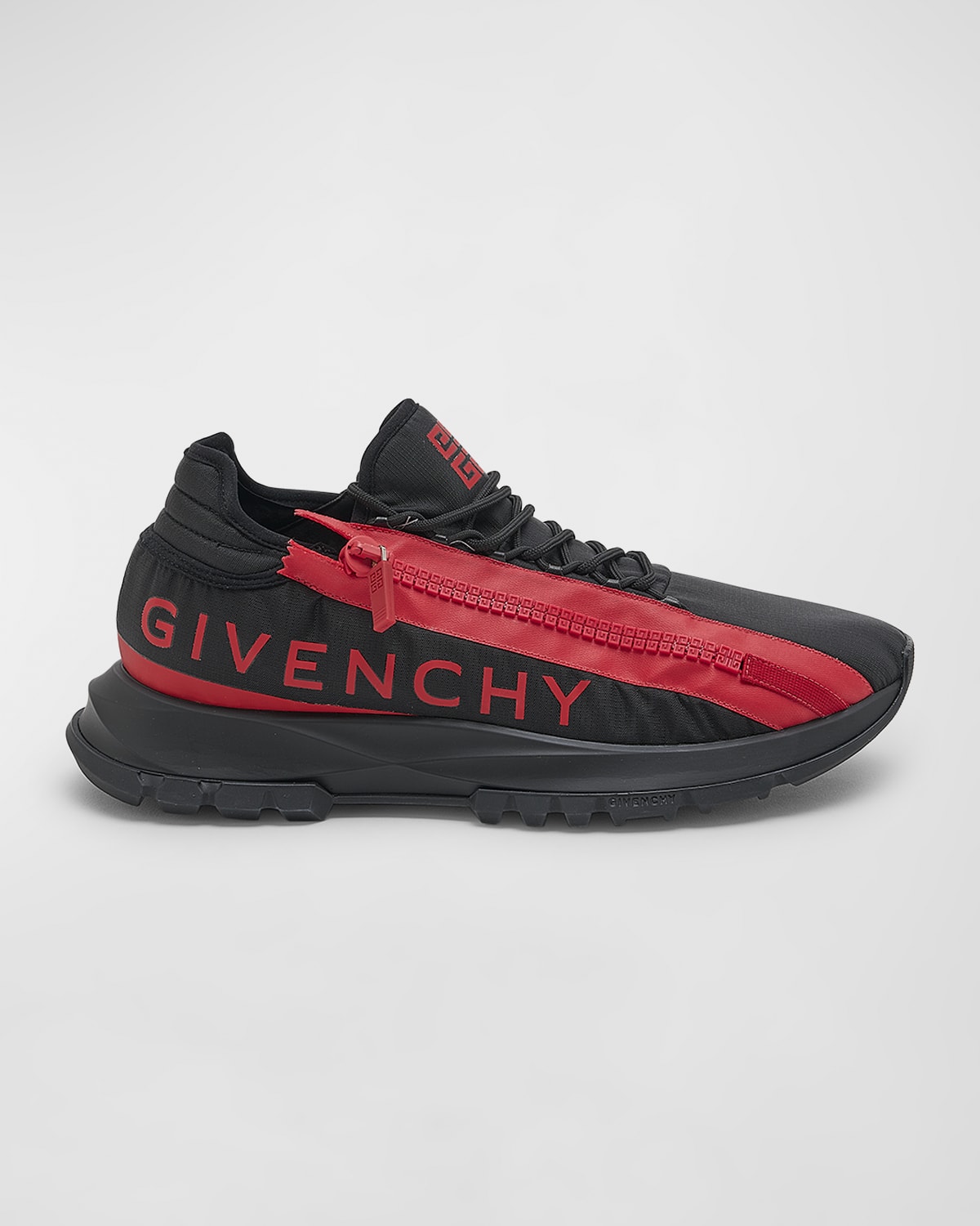 Givenchy Men's Spectre Leather Side-Zip Runner Sneakers | Neiman Marcus