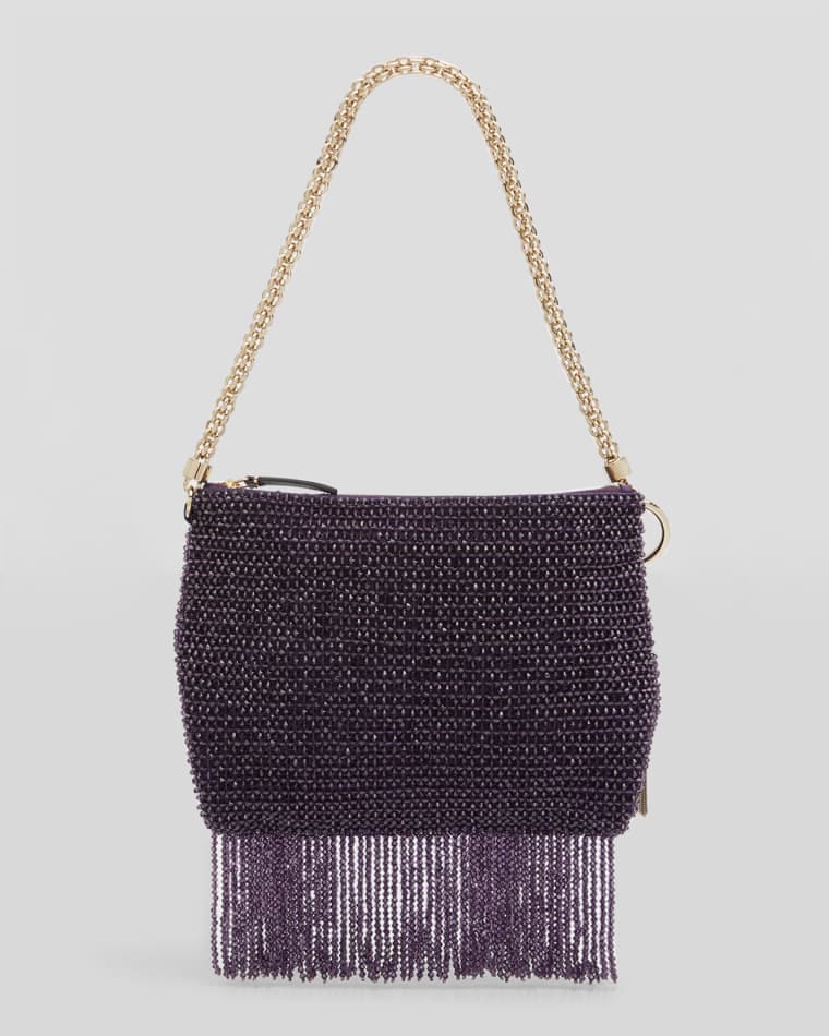 Jimmy Choo Callie Metallic Chain Top-Handle Bag | Neiman Marcus