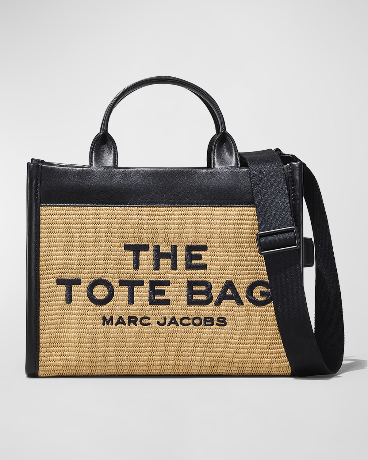 Marc Jacobs The Washed Monogram Denim Medium Tote Bag | Neiman Marcus