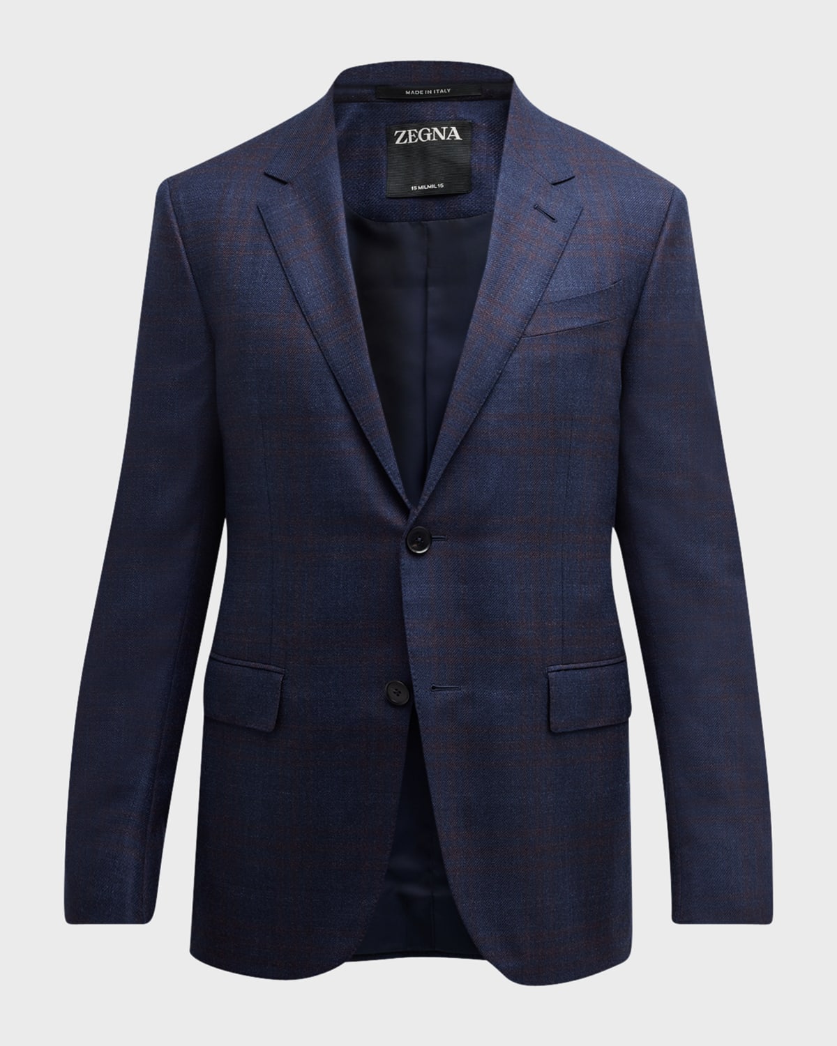 ZEGNA Men's Gingham Check Sport Coat | Neiman Marcus