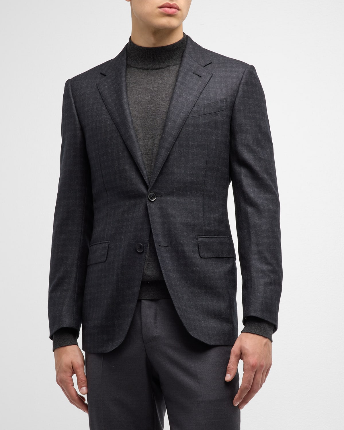 ZEGNA Men's Wool Windowpane Sport Coat | Neiman Marcus
