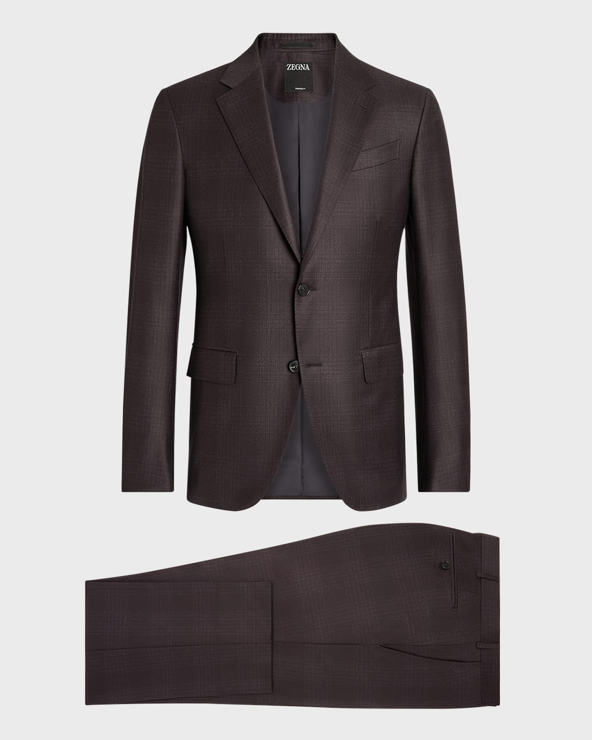 ZEGNA Men's Wool Plaid Suit | Neiman Marcus