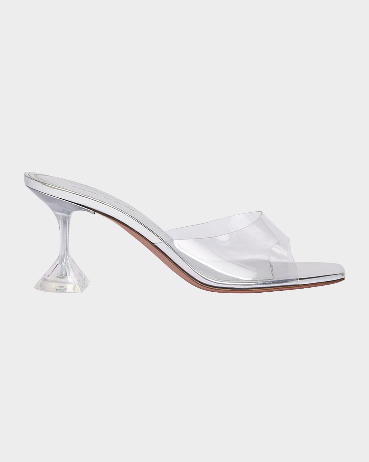 Amina Muaddi Alexa Clear Stiletto Mule Sandals | Neiman Marcus
