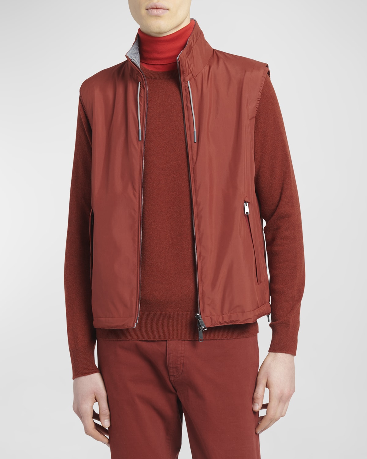 ZEGNA Men's Reversible Leather Jacket | Neiman Marcus