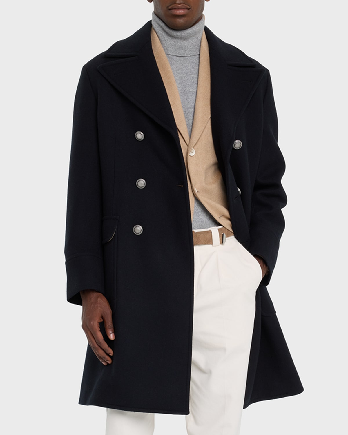 Amiri Men's Double-Breasted Overcoat | Neiman Marcus