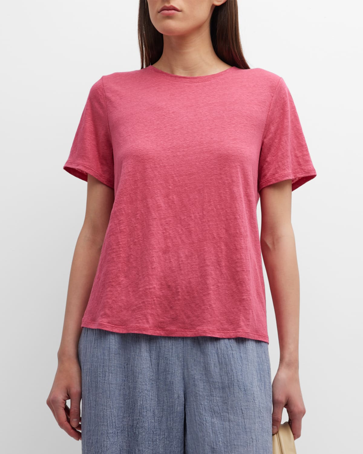 FRAME Easy True Organic Linen Tee | Neiman Marcus