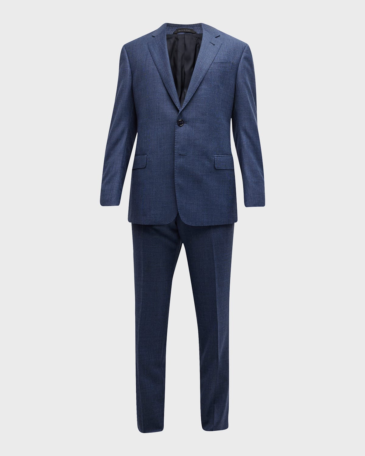 Giorgio Armani Men's Windowpane Wool Suit | Neiman Marcus