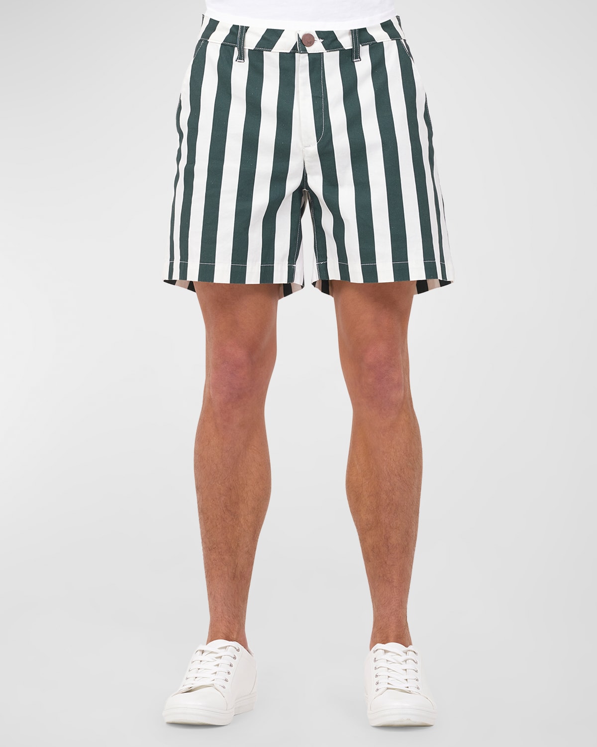 Theory Men's Zaine Side Stripe Shorts | Neiman Marcus