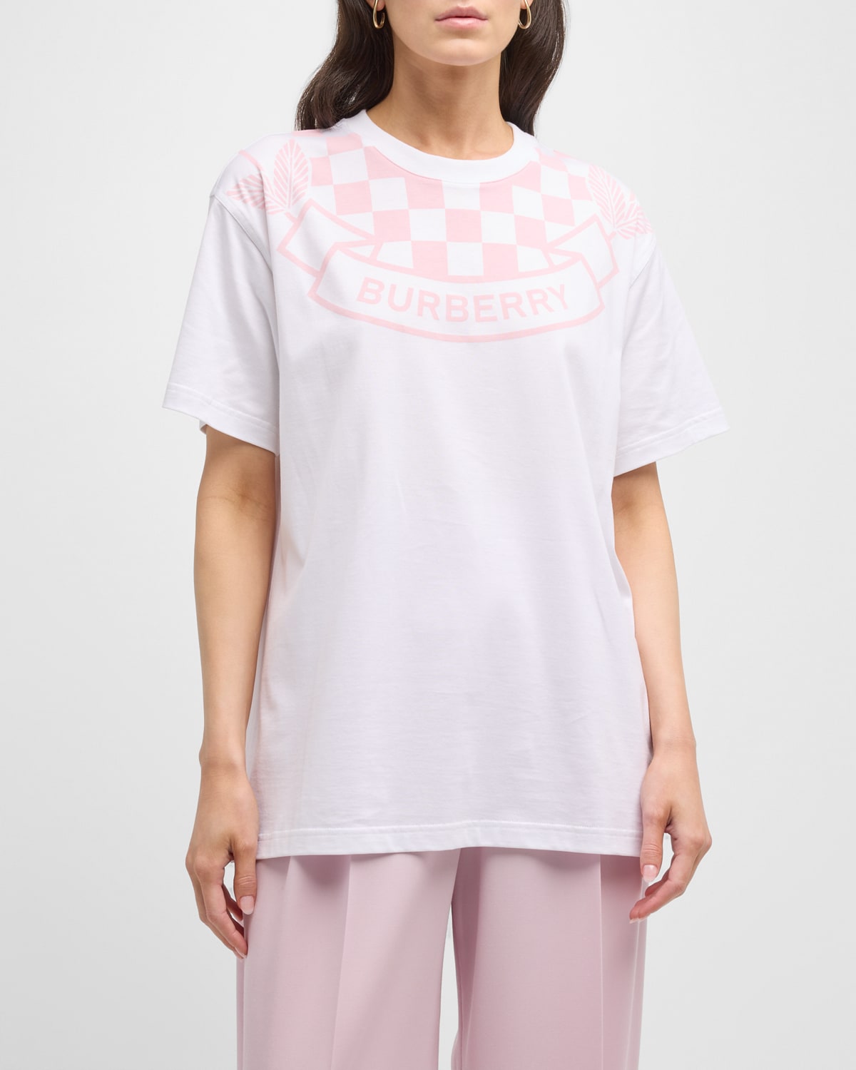 Burberry Oversized Vintage Check T-Shirt | Neiman Marcus