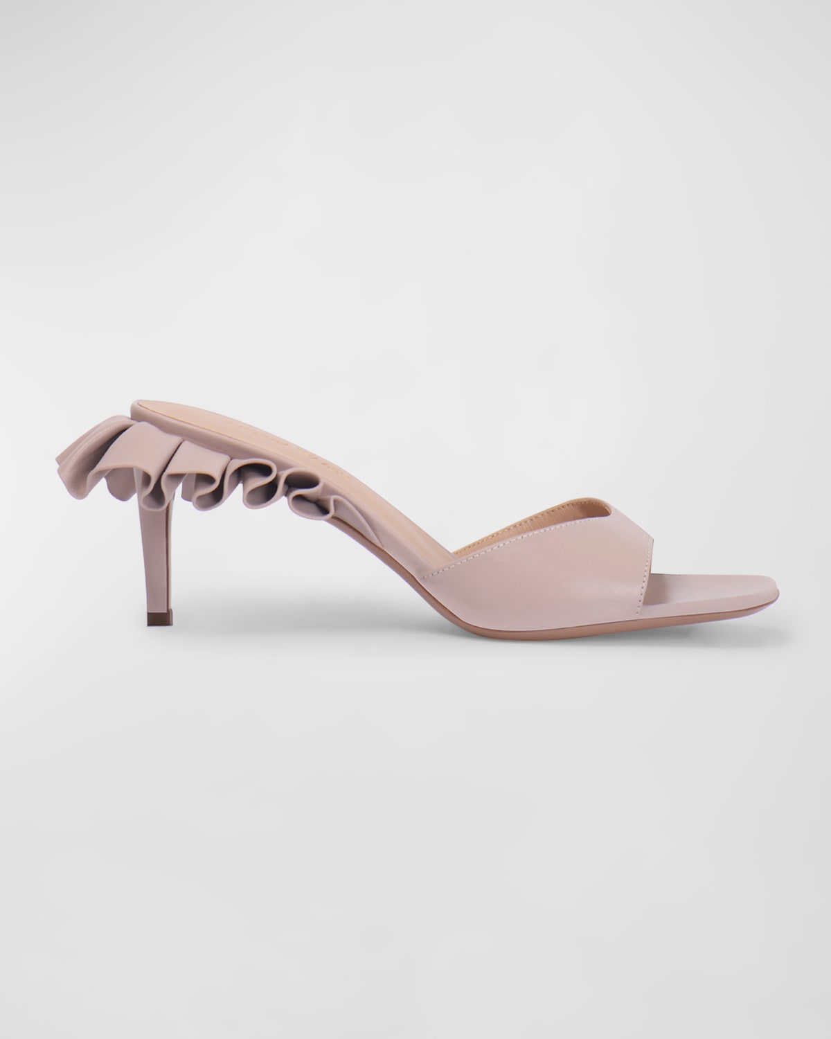 Andrea Wazen Rouches Napa Stiletto Mule Sandals | Neiman Marcus