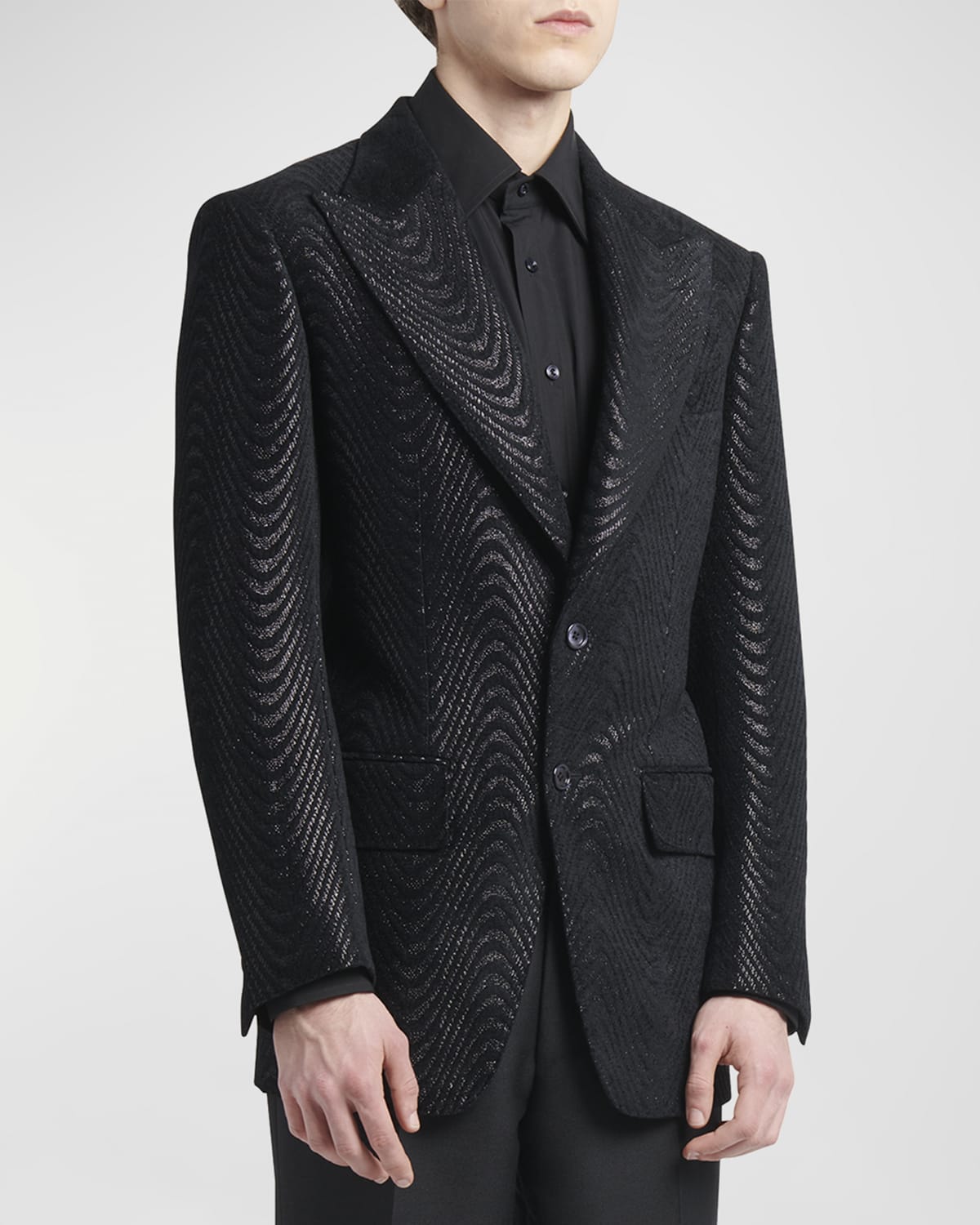 TOM FORD Men's Atticus Compact Velvet Cocktail Jacket | Neiman Marcus