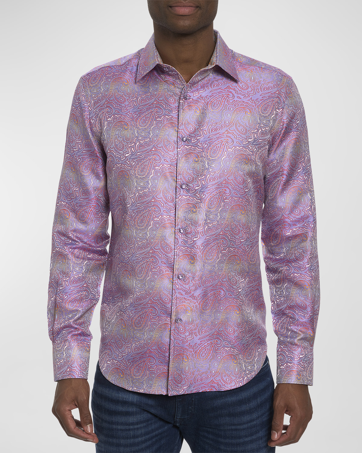 Robert Graham Men's Onward Orion Silk Sport Shirt | Neiman Marcus