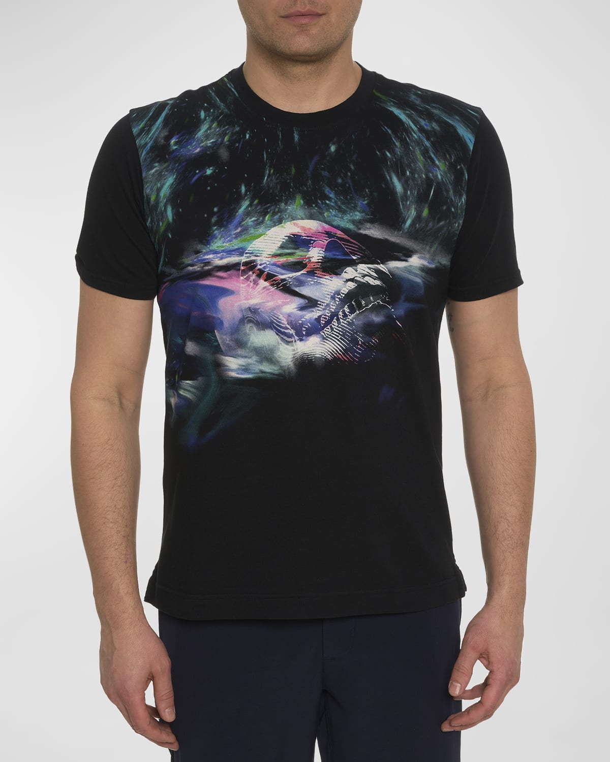 Robert Graham Men's Tropical Skull Graphic T-Shirt | Neiman Marcus