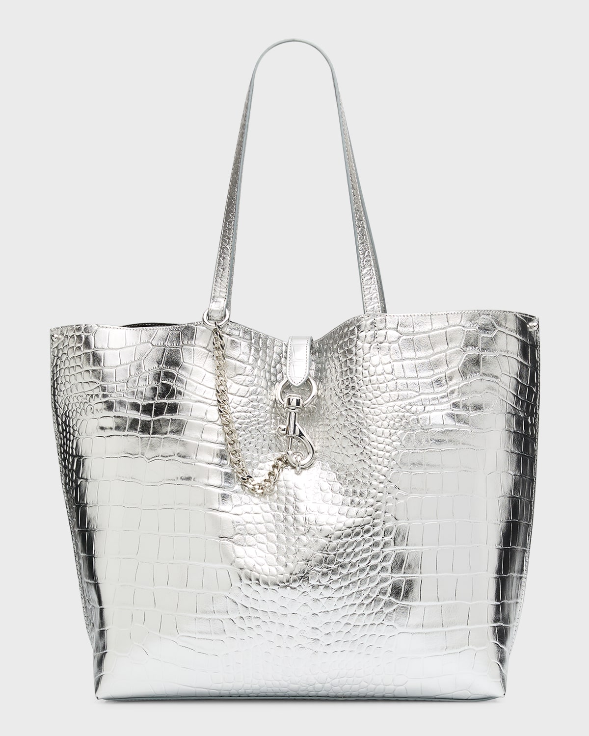 Rebecca Minkoff Megan Large Moc-Croc Tote Bag | Neiman Marcus