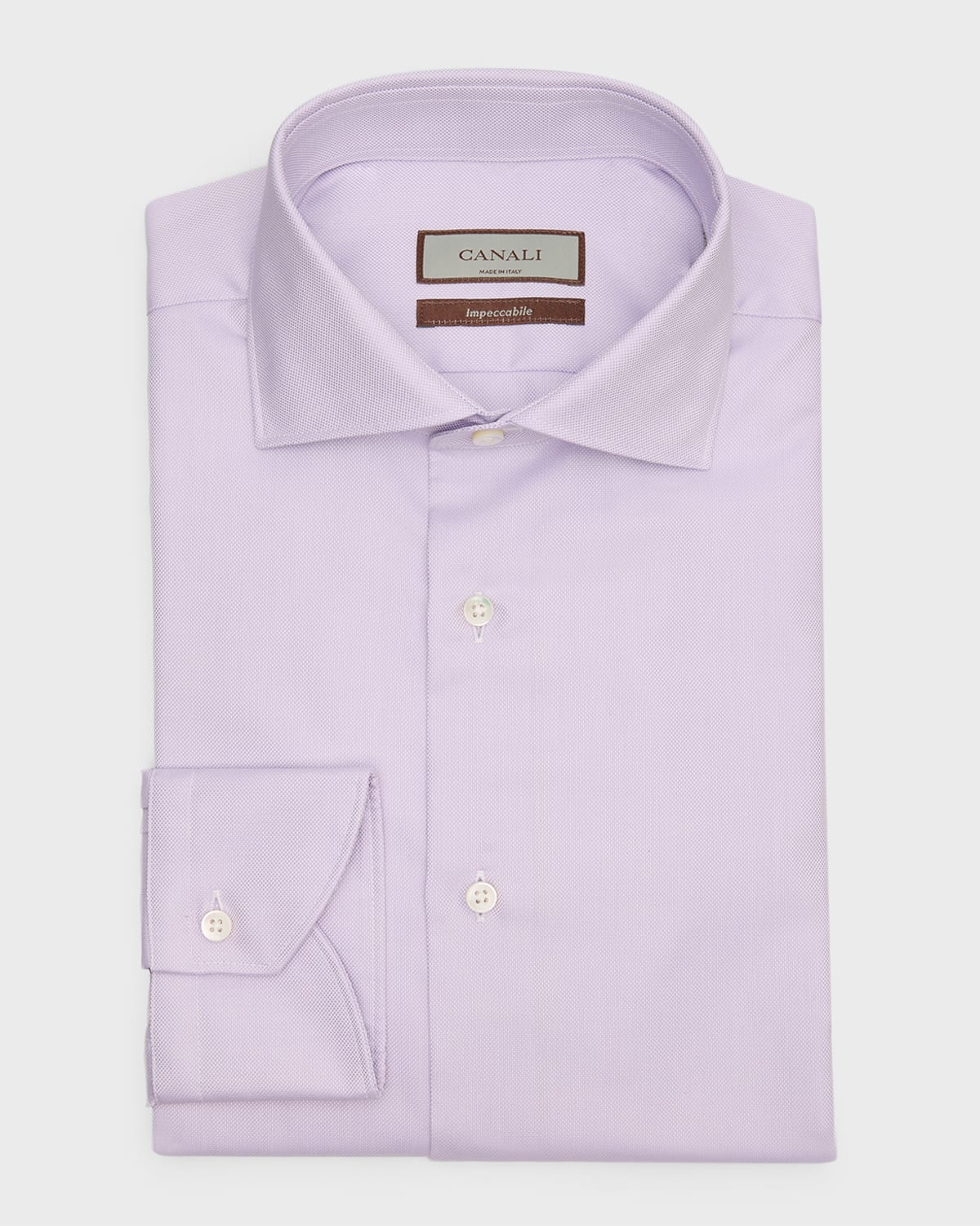 Canali Men's Impeccabile Cotton Pique Dress Shirt | Neiman Marcus