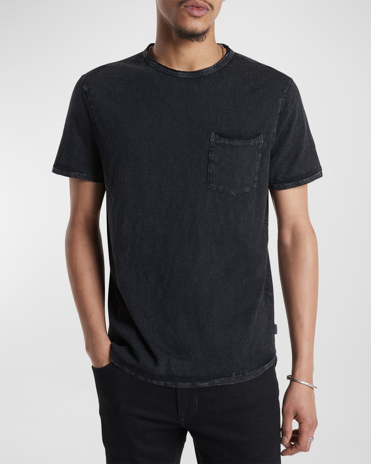 PAIGE Men's Ramirez Pigment-Washed T-Shirt | Neiman Marcus