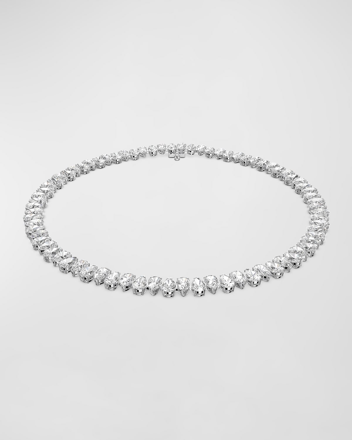 SWAROVSKI Millenia Rhodium-Plated Octagon-Cut Crystal Necklace | Neiman ...