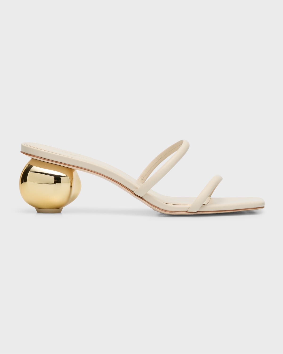 Cult Gaia Tyra Vinyl Ball-Heel Mule Sandals | Neiman Marcus