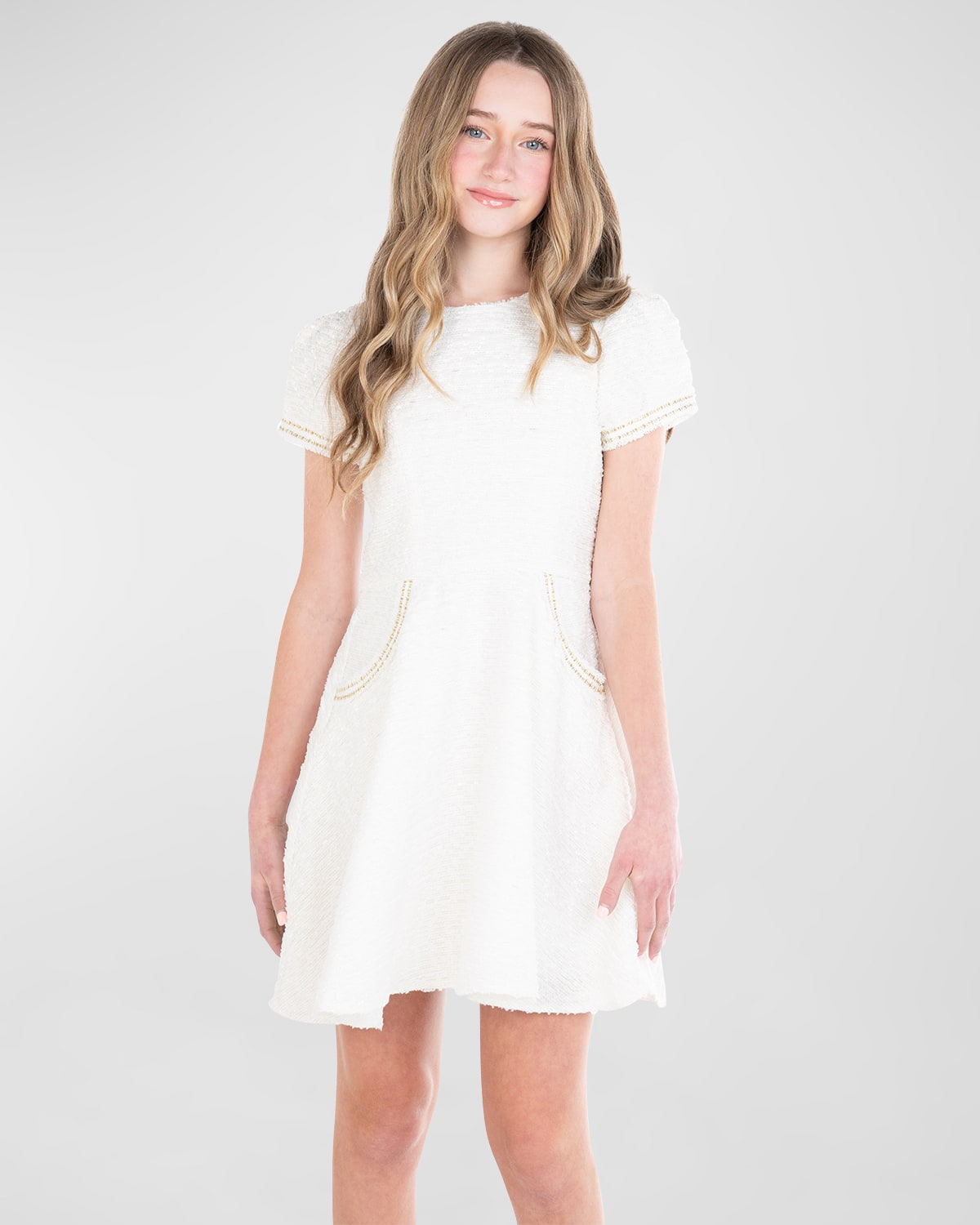Zoe Girl's Sabrina Rouched Dress, Size 7-16 | Neiman Marcus