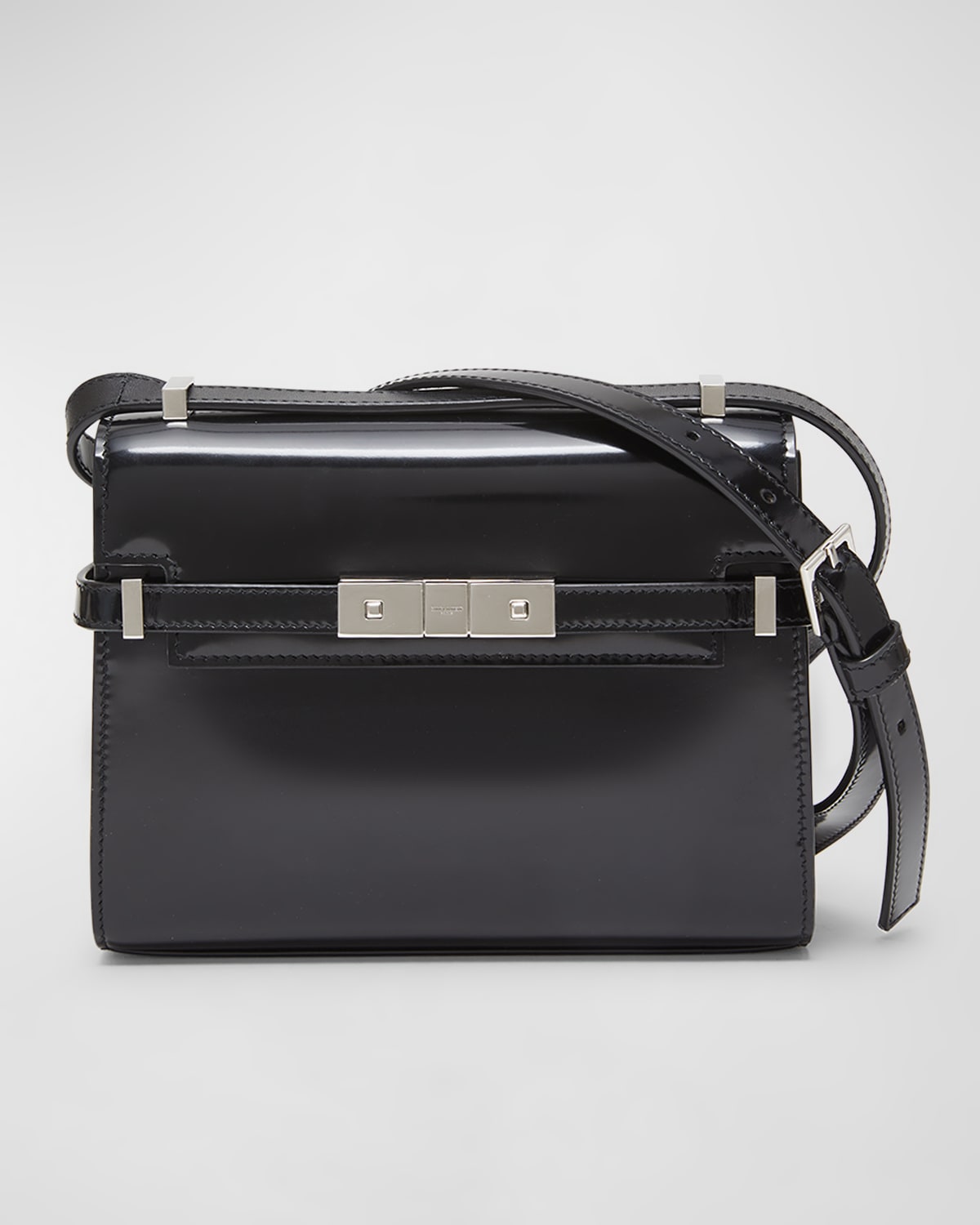 Saint Laurent Manhattan Small Box Leather Shoulder Bag Neiman Marcus