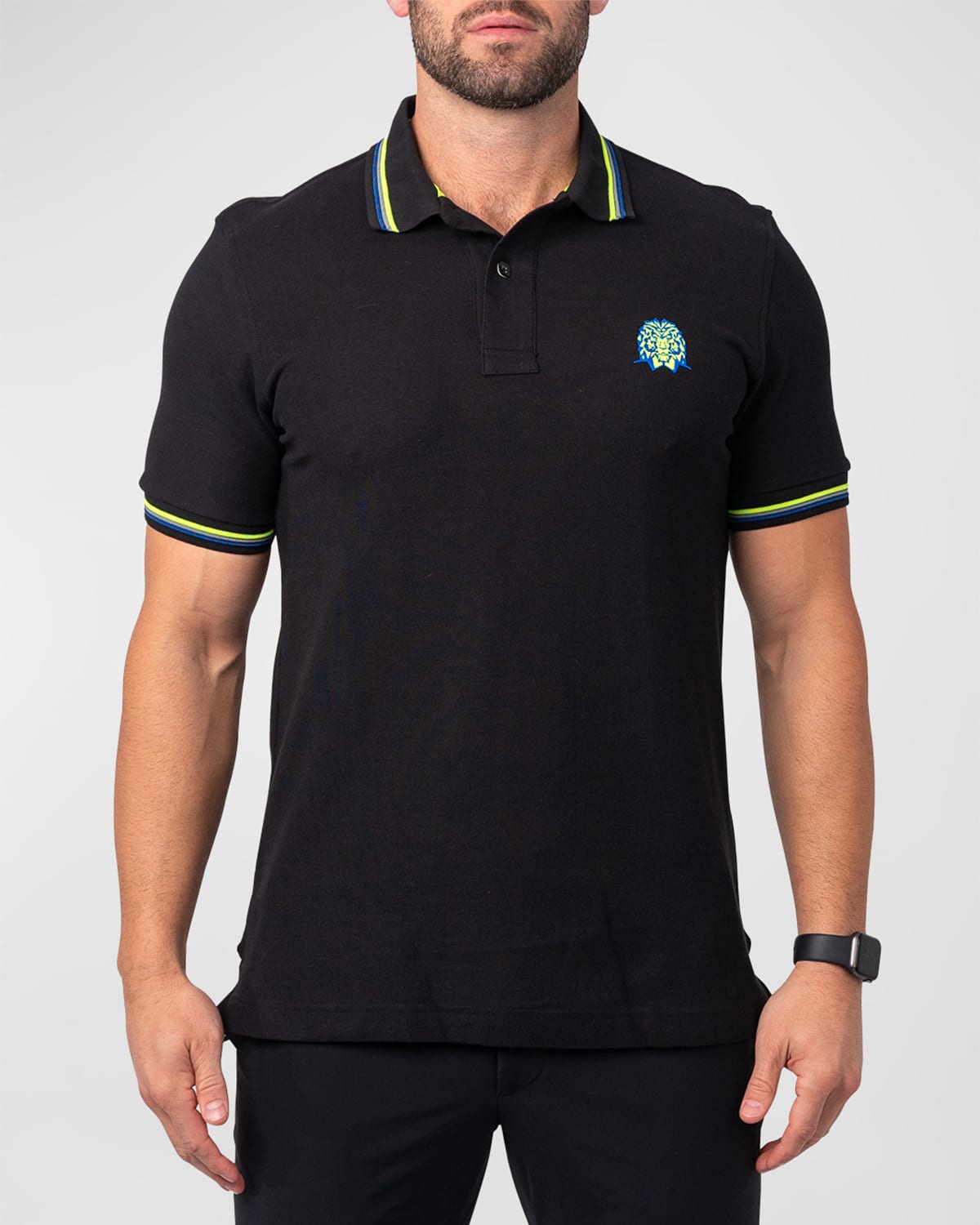 Maceoo Men's Mozart Tipped Polo Shirt | Neiman Marcus