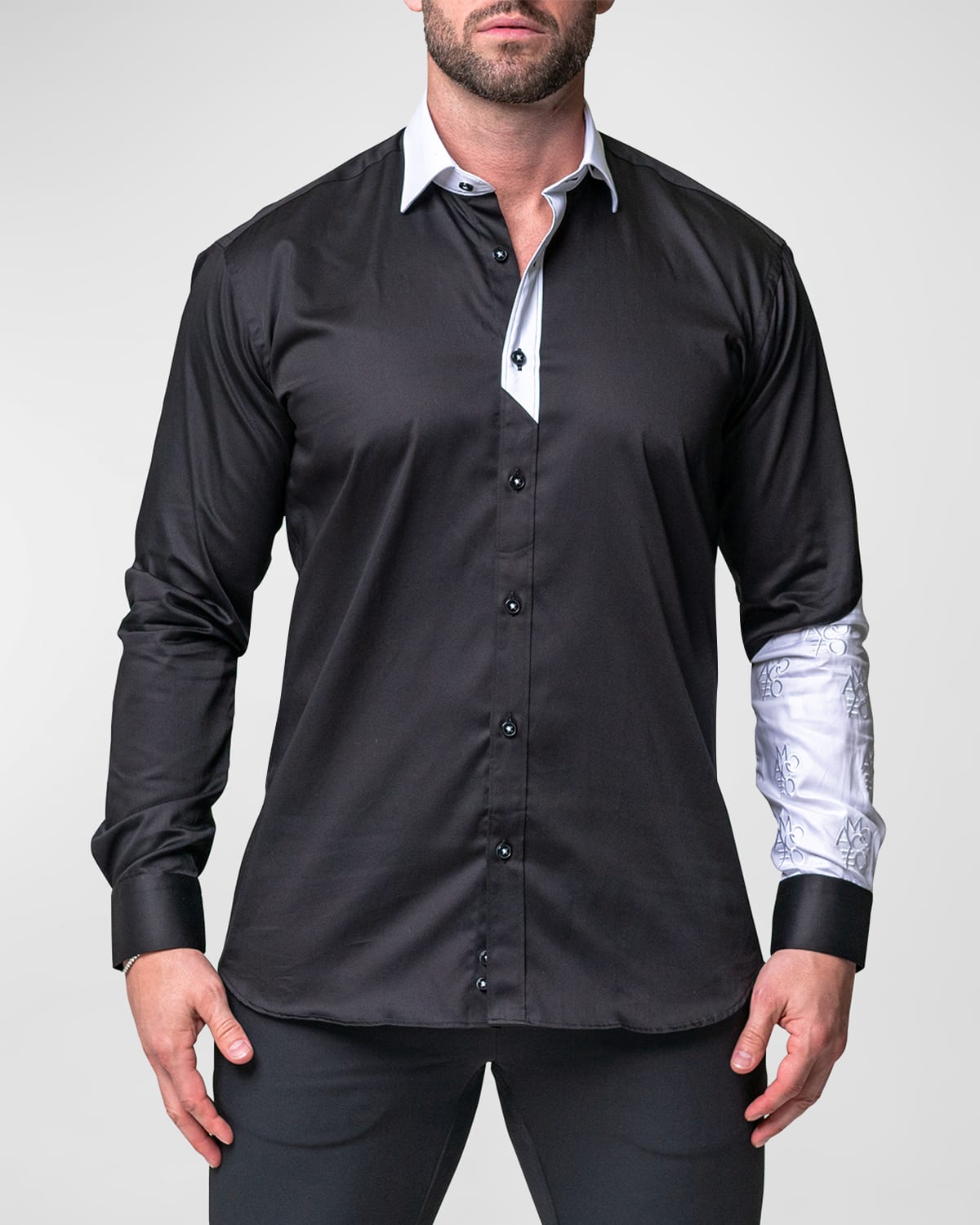 Maceoo Men's Fibonacci Bicolor Sport Shirt | Neiman Marcus