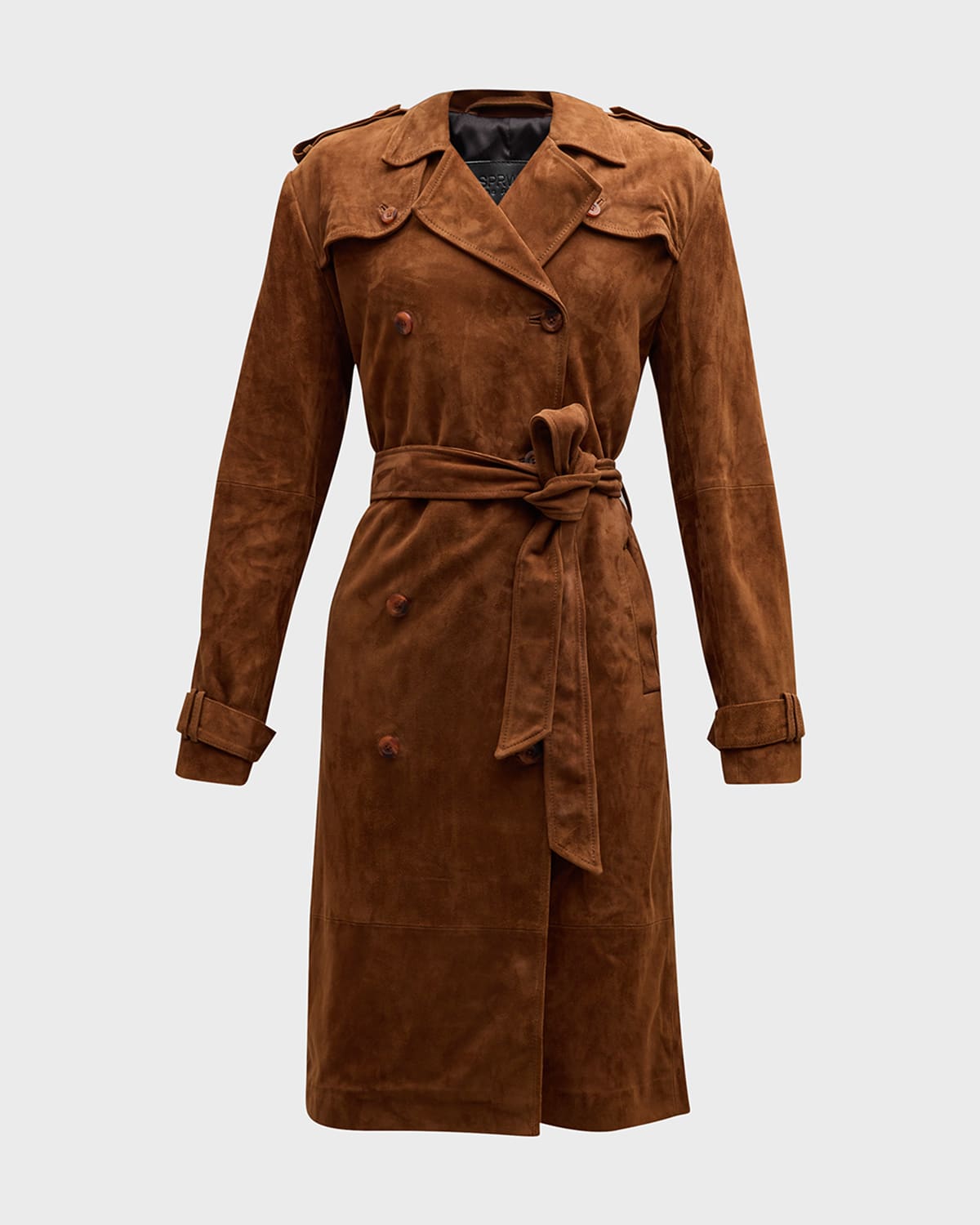 CALLAS Milano Belted Double-Breasted A-Line Trench Coat | Neiman Marcus