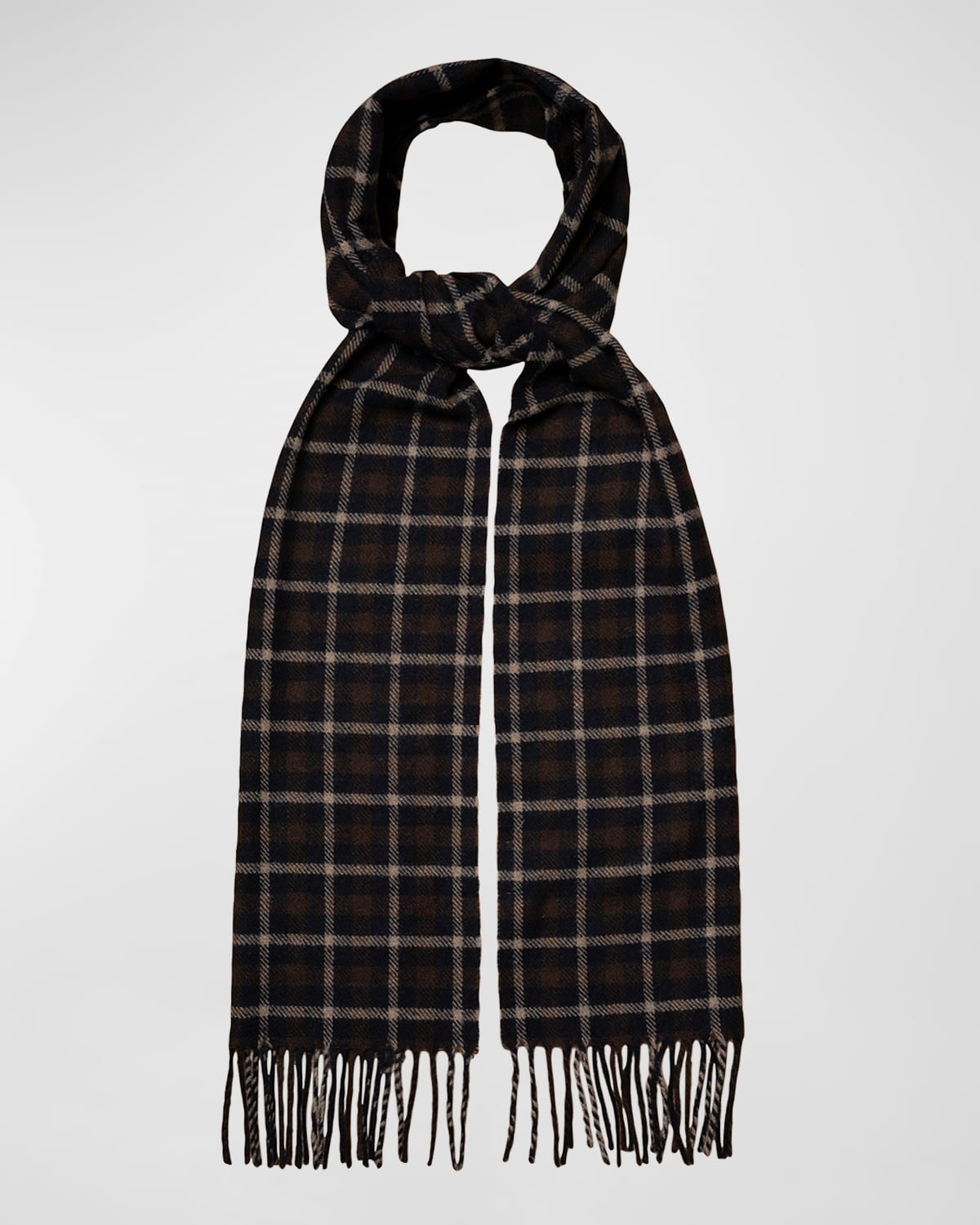 Rodd & Gunn Men's James Place Stripe Virgin Wool Scarf | Neiman Marcus