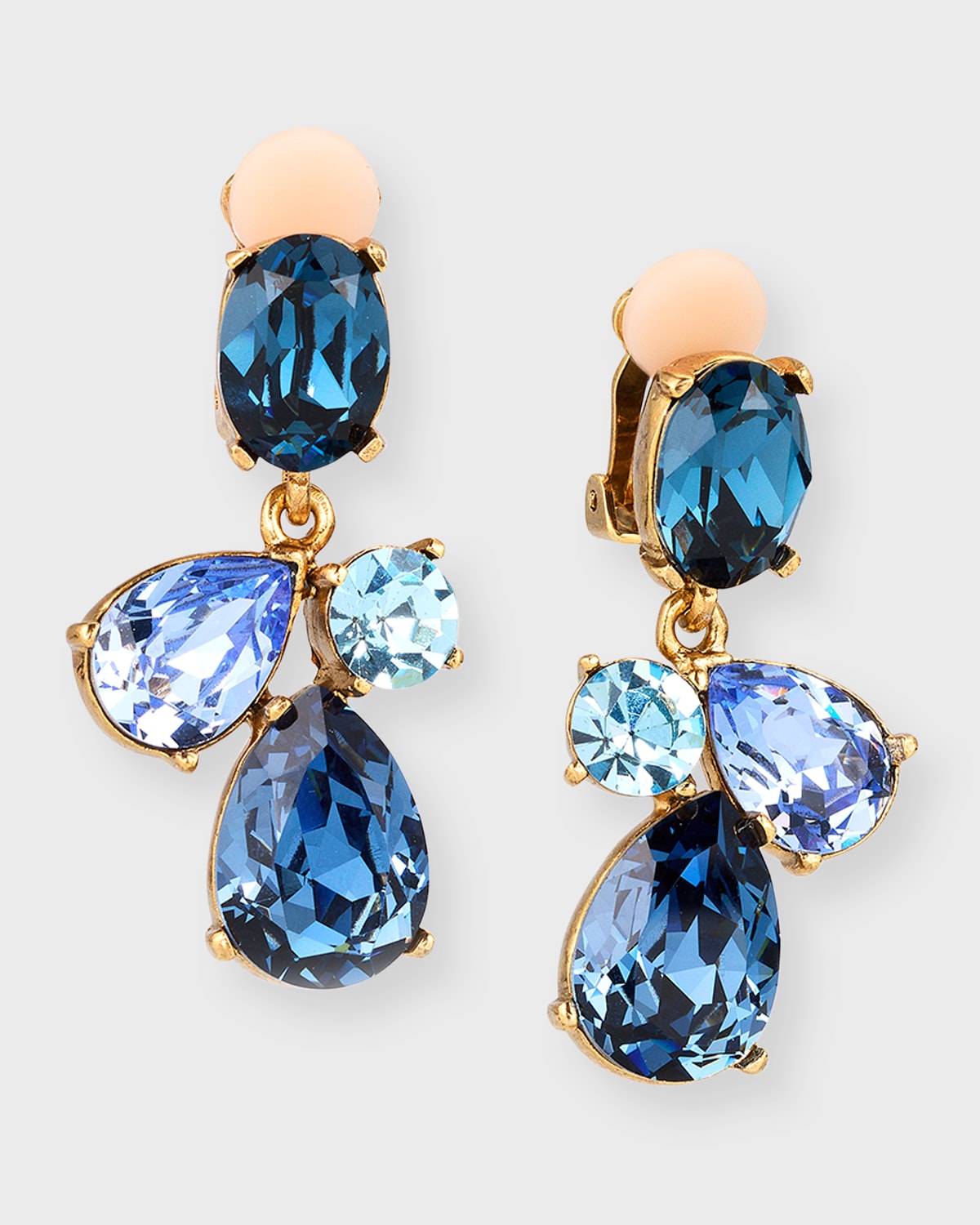 Oscar de la Renta Lintzer Crystal Drop Earrings | Neiman Marcus