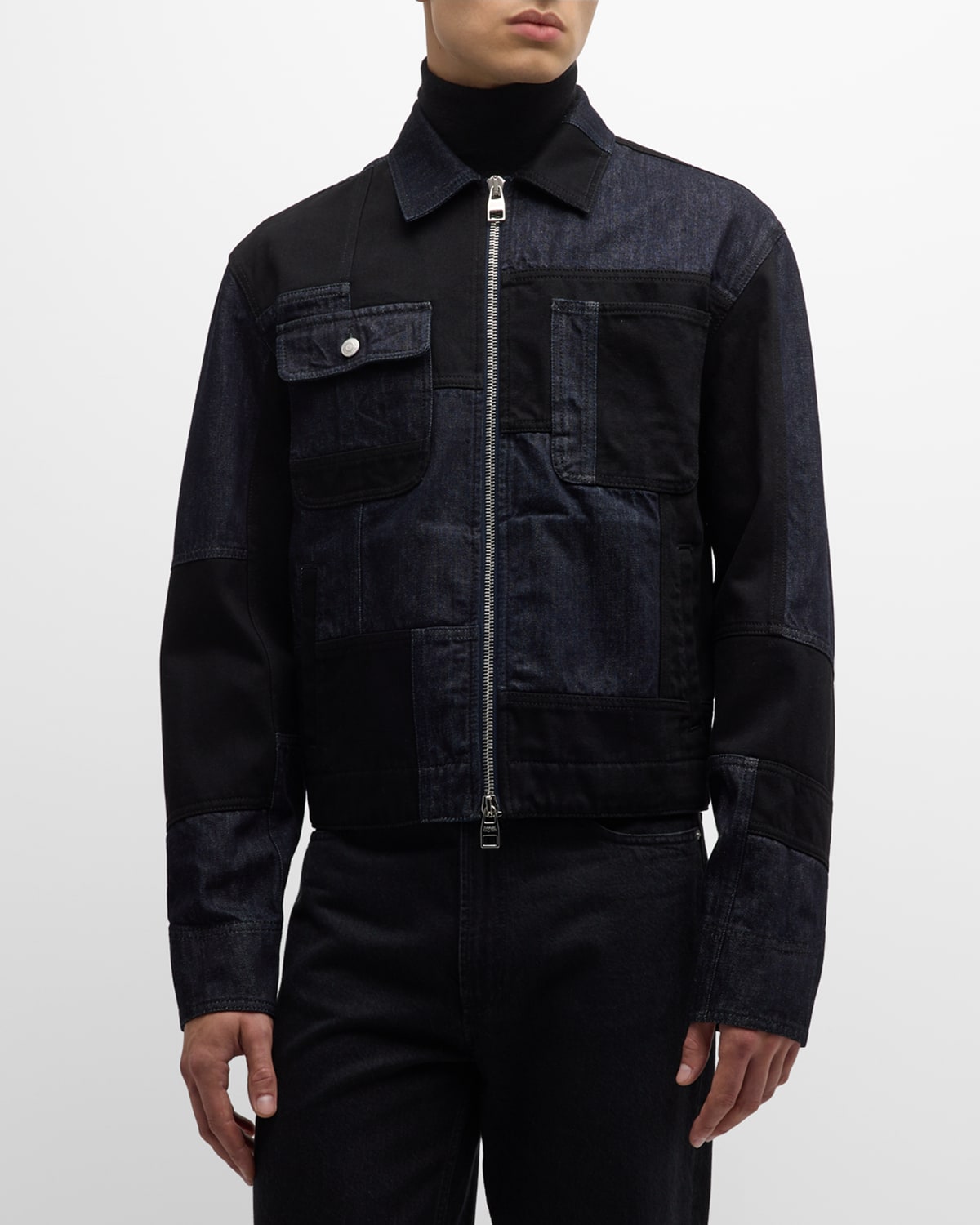 Alexander McQueen Men's Stamp-Print Bomber Jacket | Neiman Marcus