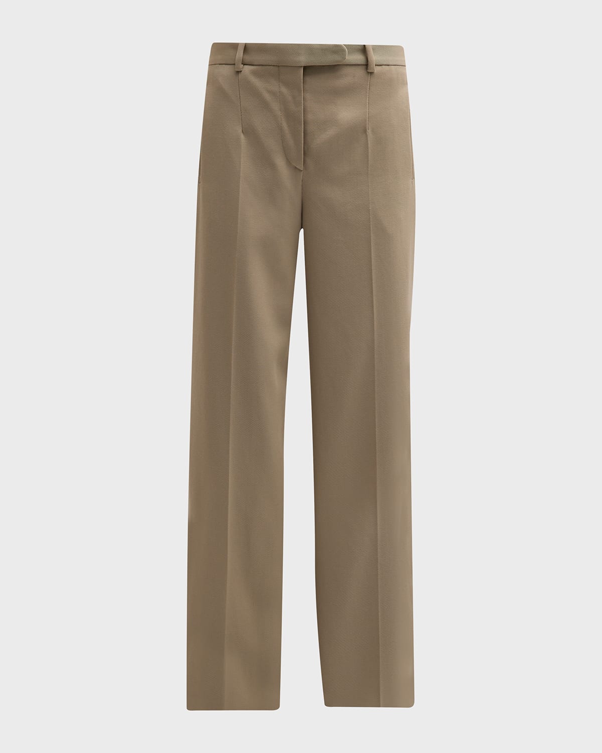 The Row Banew Pinstripe Wool Wide Leg Trousers Neiman Marcus