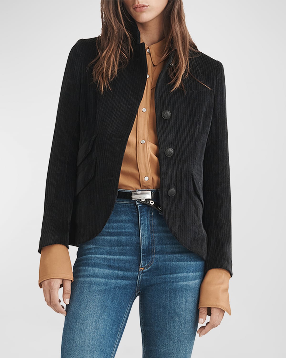 Rag & Bone Slade Leather Blazer | Neiman Marcus