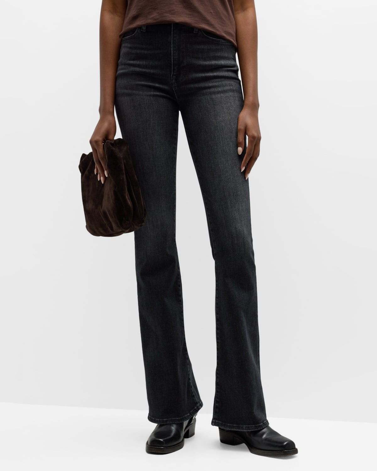 FRAME Le Super High Mini Bootcut Jeans | Neiman Marcus
