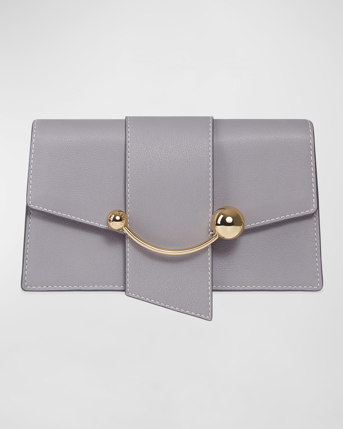 STRATHBERRY Crescent on a Chain Leather Shoulder Bag | Neiman Marcus