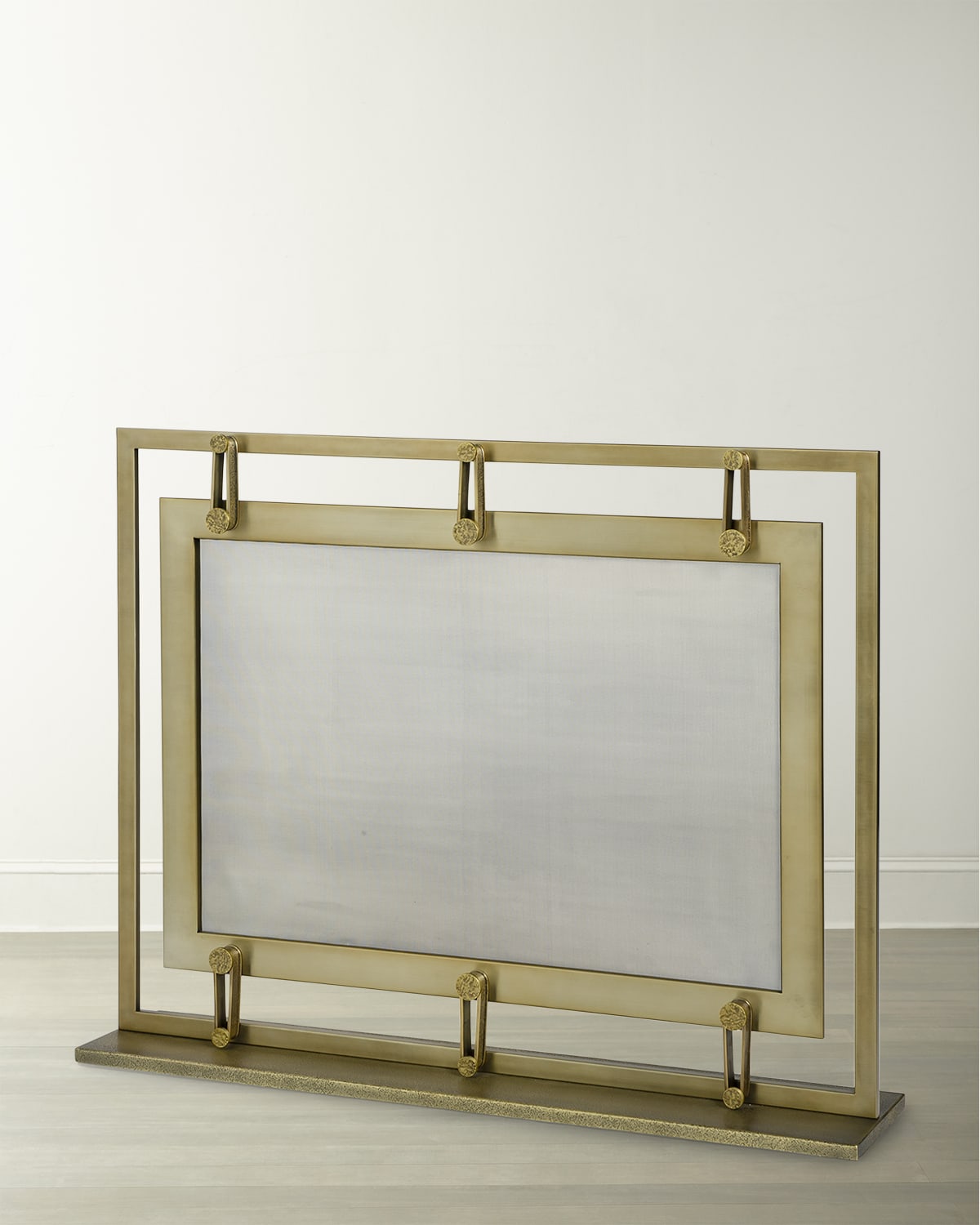 Palecek Cordell Travertine Fireplace Screen | Neiman Marcus