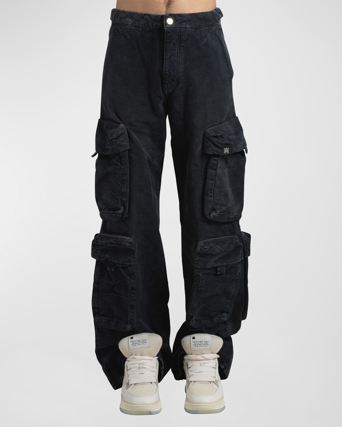 Amiri Men's Wool-Blend Utility Cargo Pants | Neiman Marcus