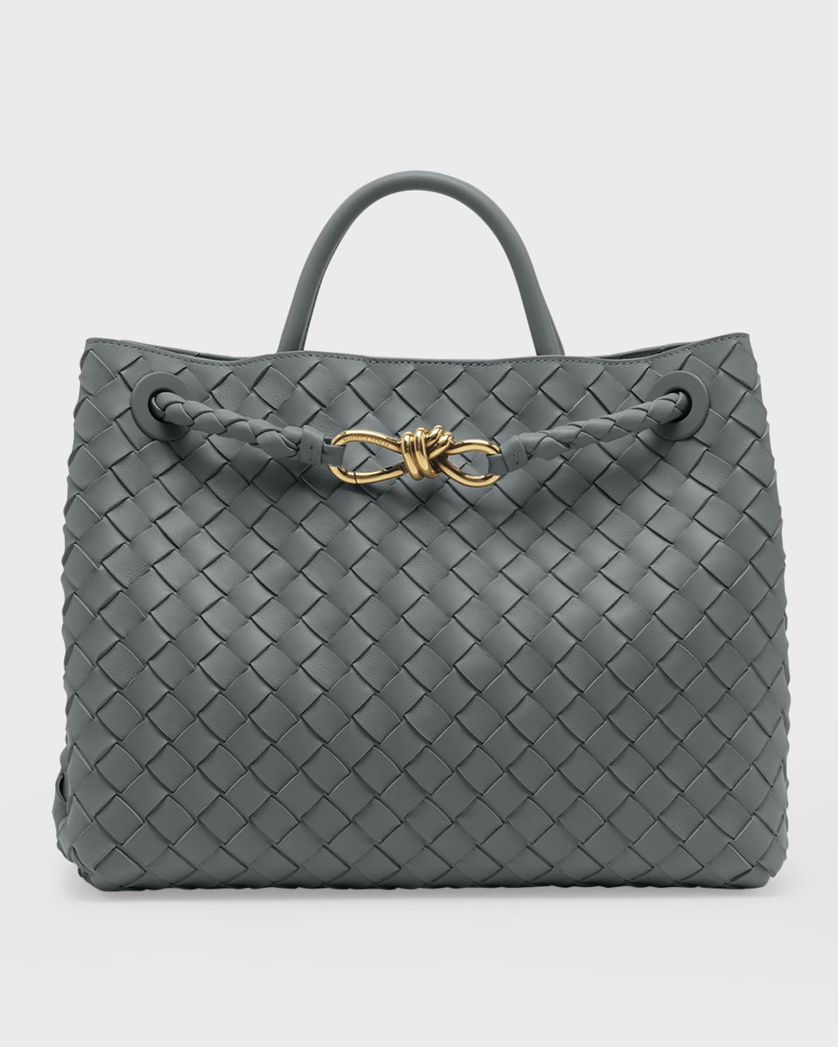 Bottega Veneta Andiamo Small Intreccio Top-Handle Bag | Neiman Marcus