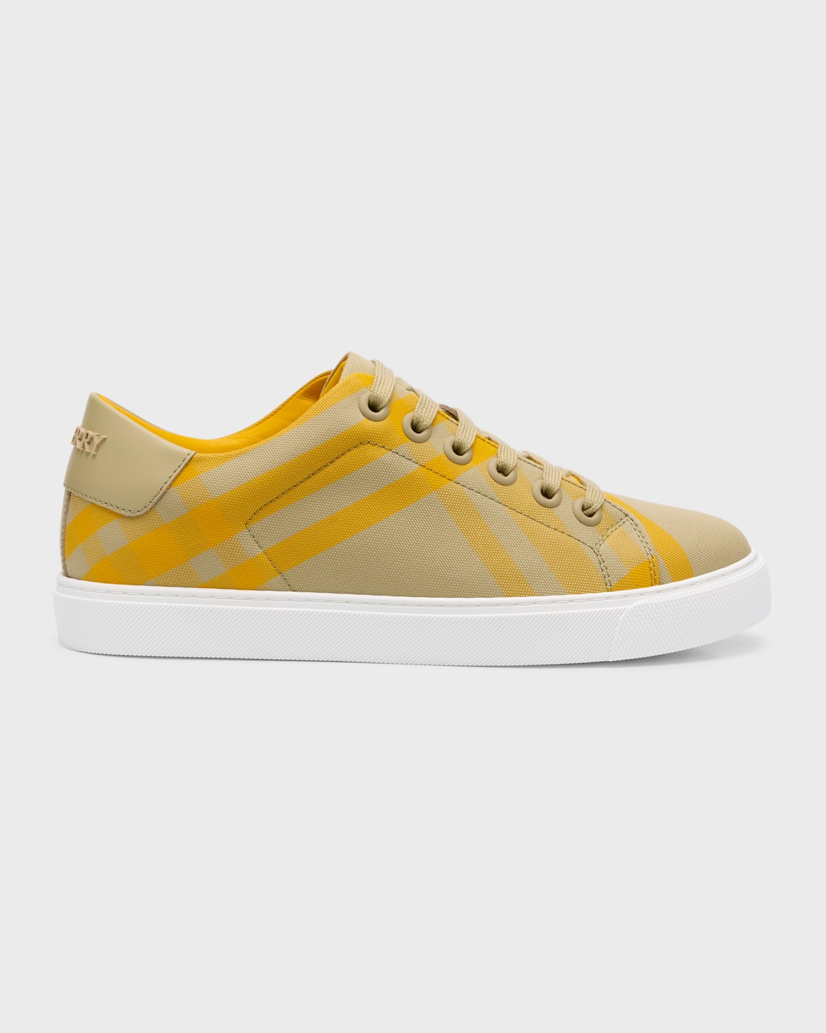 Burberry New Albridge Check Low-Top Sneakers | Neiman Marcus