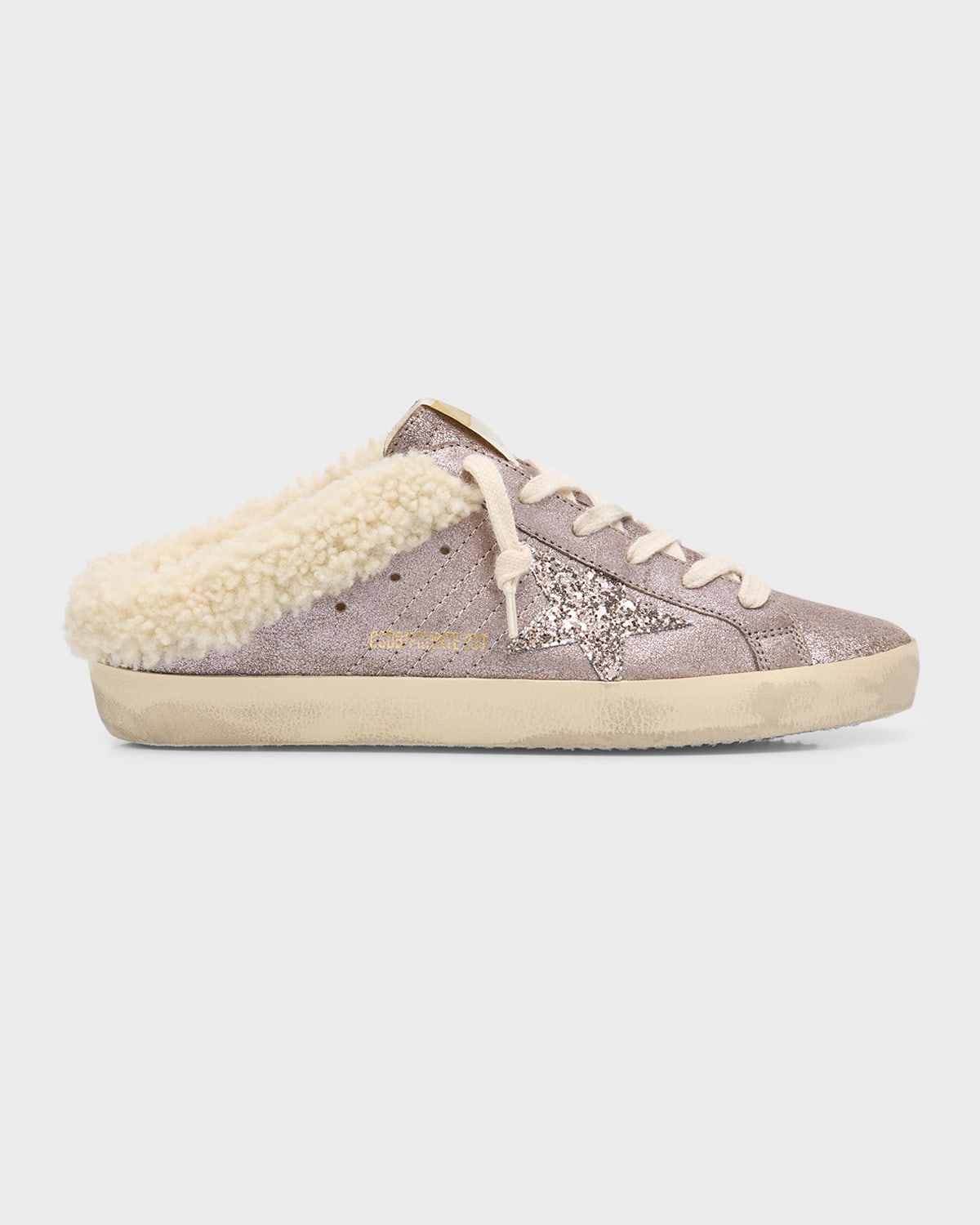 Golden Goose Superstar Sabot Suede Shearling Sneakers | Neiman Marcus