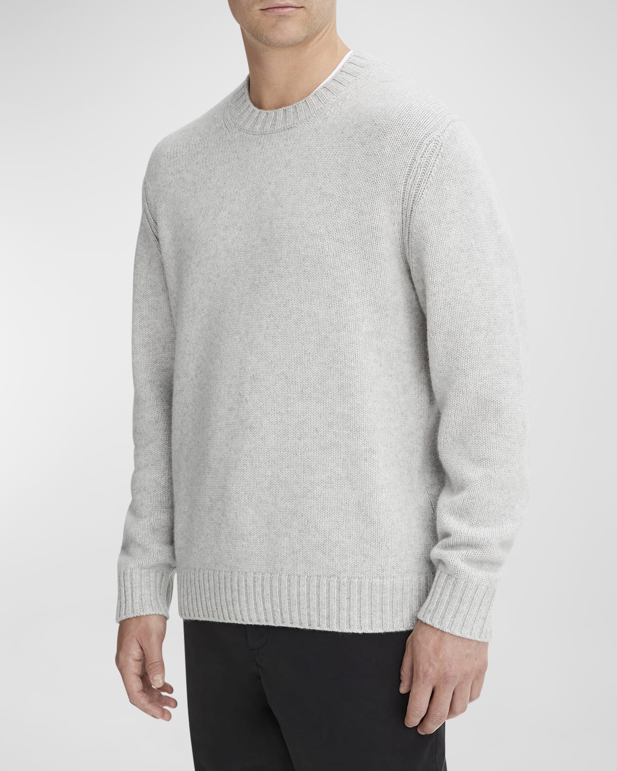 Vince Men's Johnny Collar Linen Sweater | Neiman Marcus