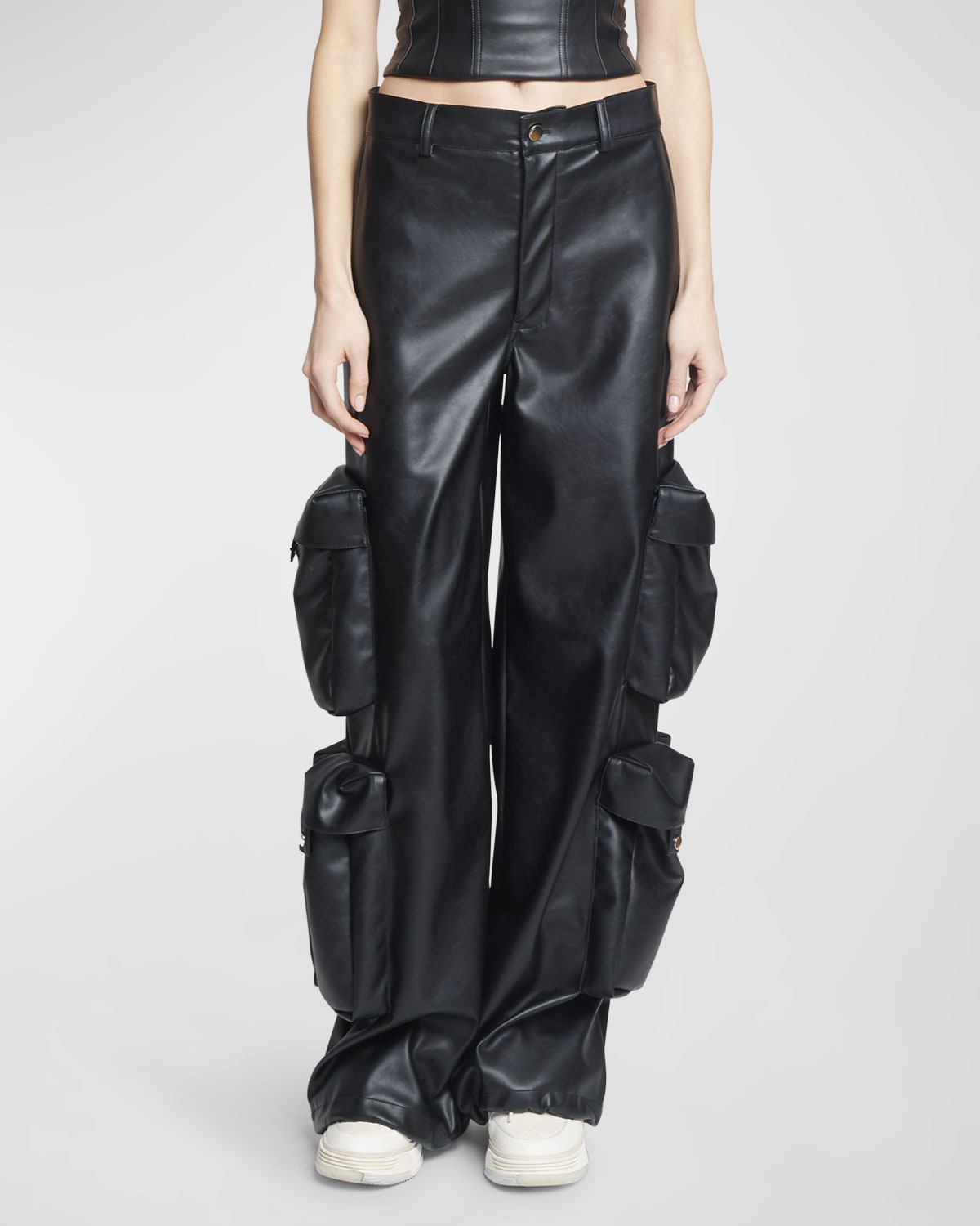 Co Wide-Leg Cargo Pants | Neiman Marcus