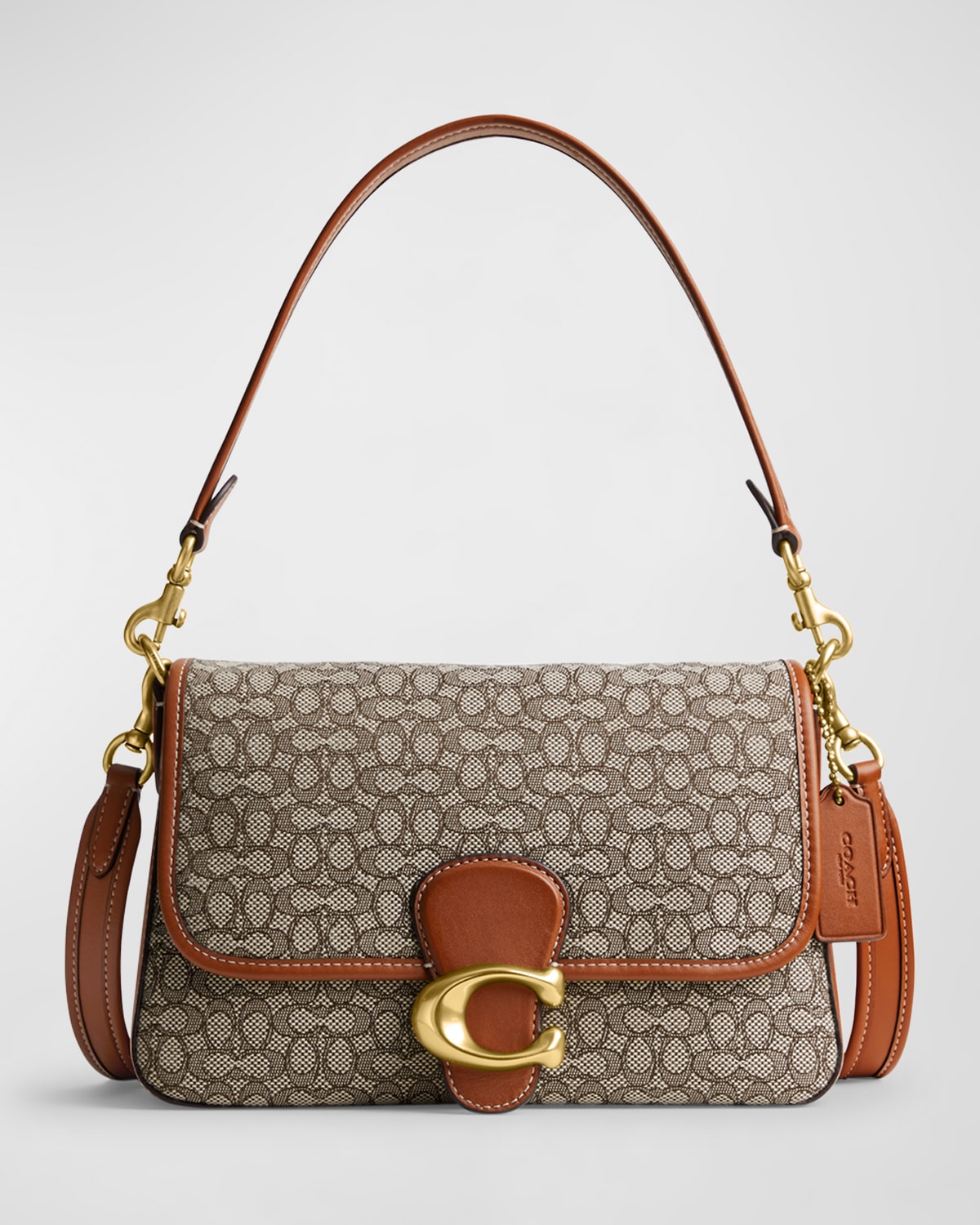 Coach Tabby 26 Signature Patent Leather Shoulder Bag | Neiman Marcus