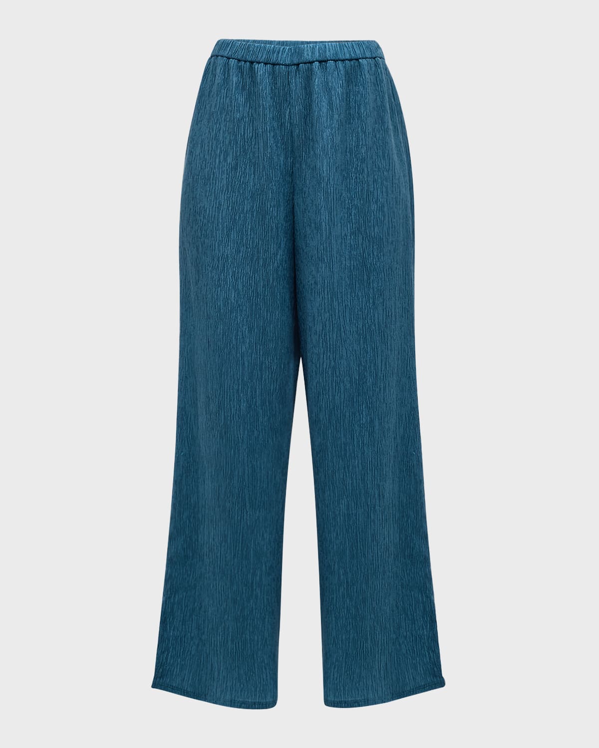 Cropped Wide-Leg Crinkled Pants | Neiman Marcus
