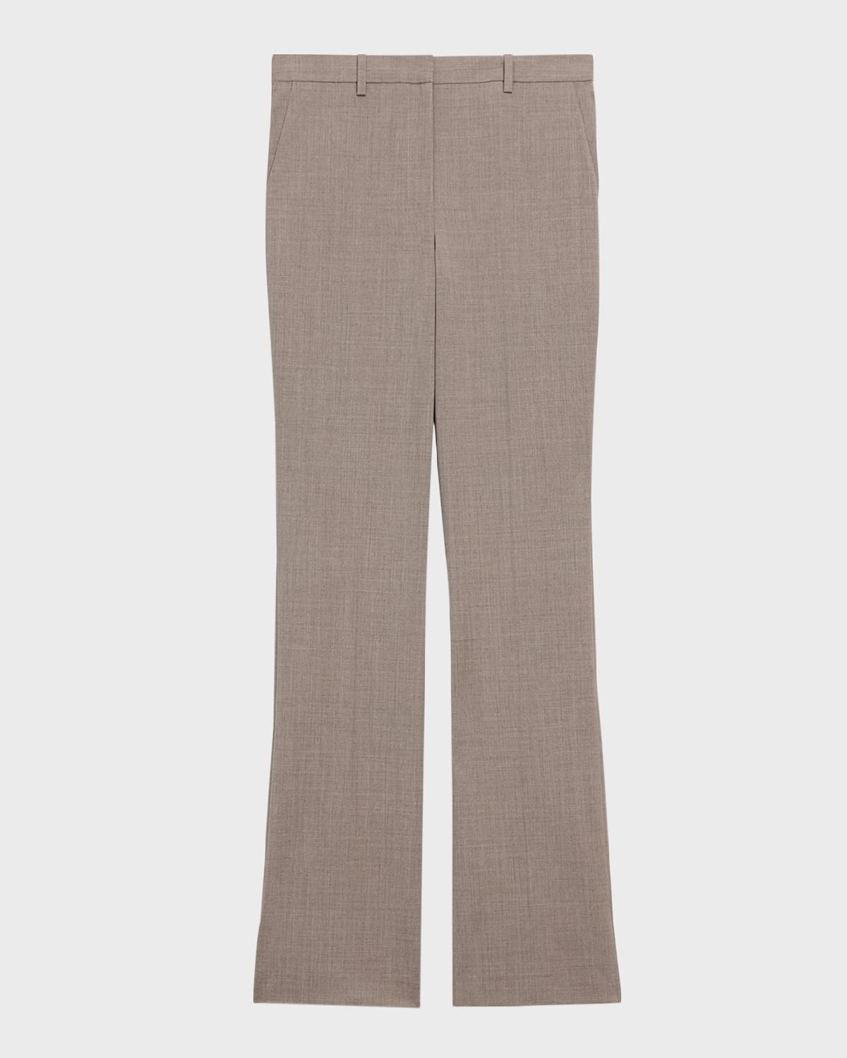Traceable Wool Slim Straight-Leg Trousers | Neiman Marcus