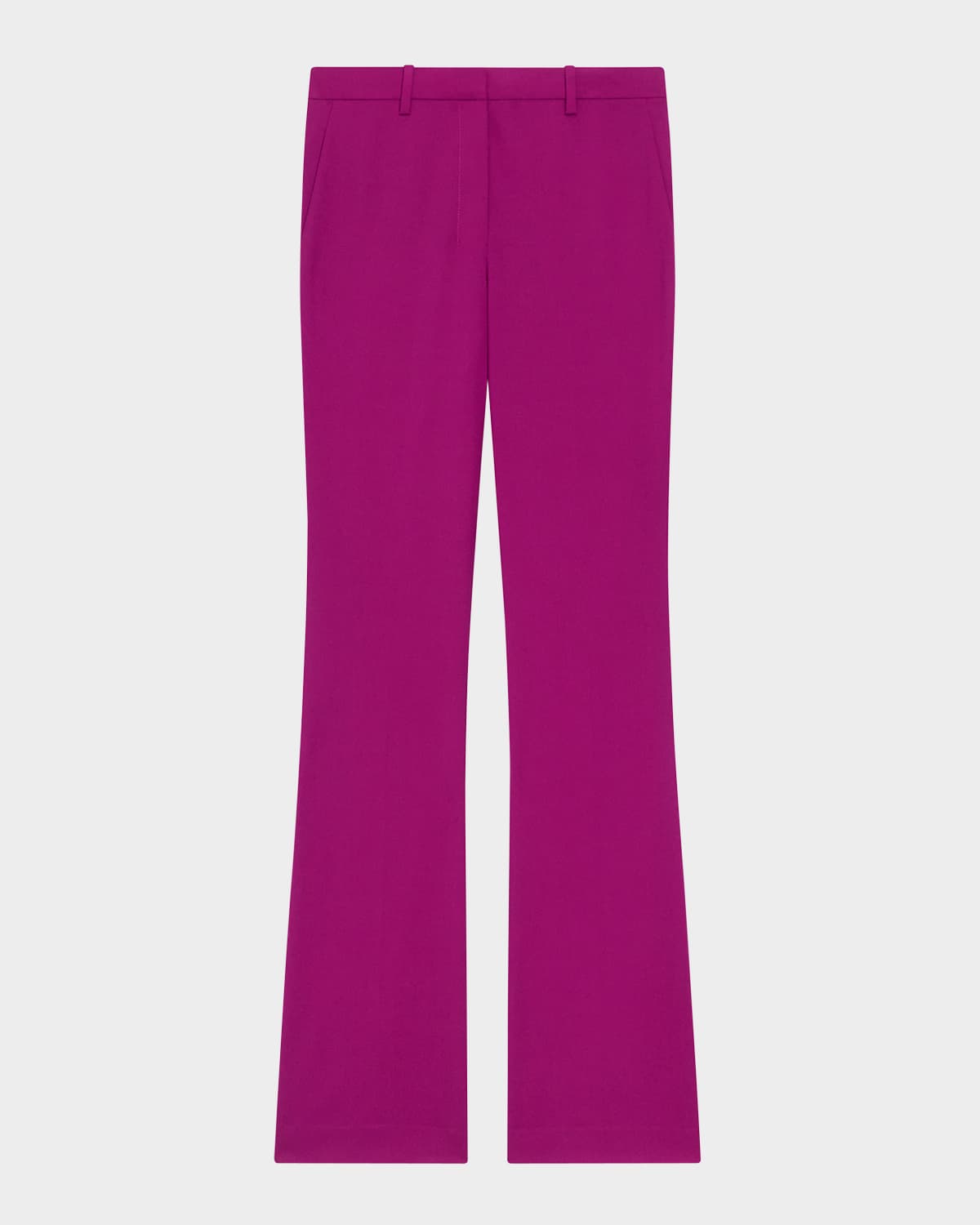 Traceable Wool Slim Straight-Leg Trousers | Neiman Marcus