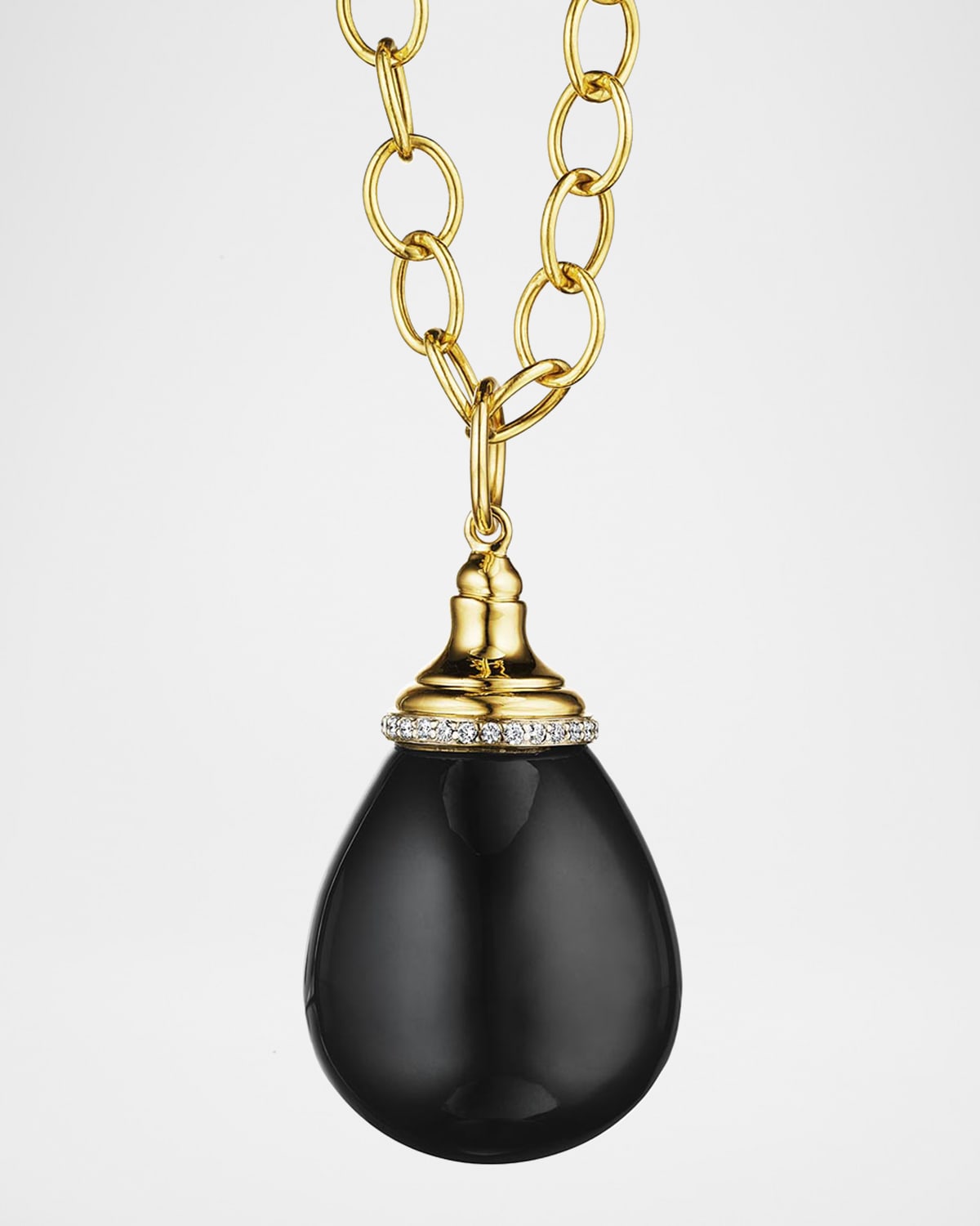 18K Yellow Gold Drop Necklace with Diamonds | Neiman Marcus