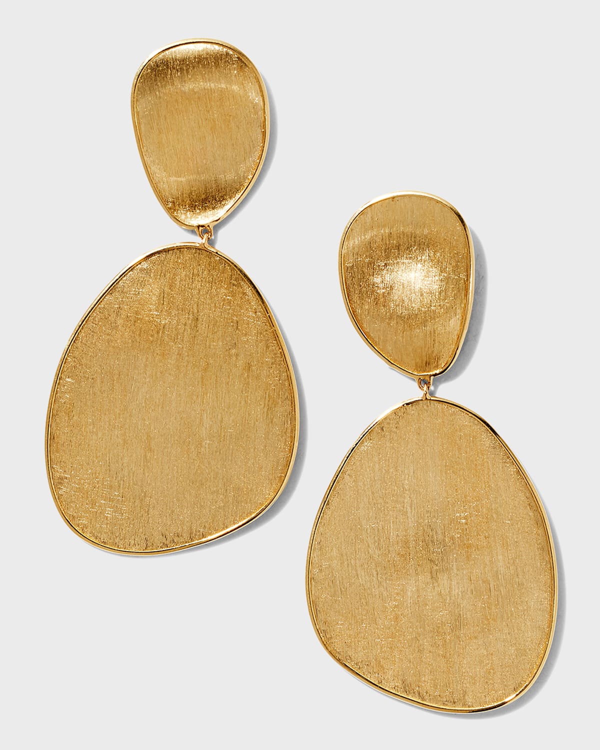 Marco Bicego Lunaria 18k Gold Double-Drop Earrings | Neiman Marcus