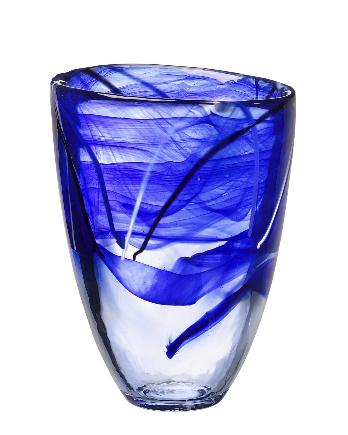 Kosta Boda Small Fidji Vase, Blue/Green/Nameth | Neiman Marcus