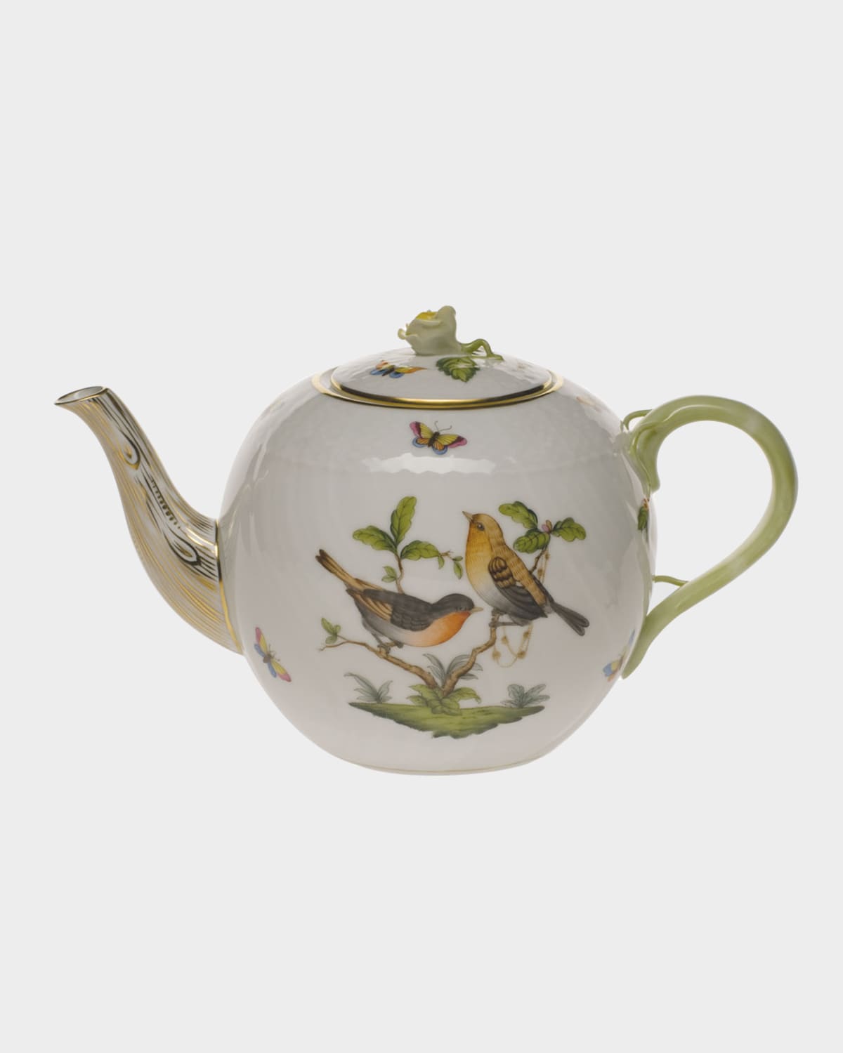 Herend Rothschild Bird Tea Pot with Bird | Neiman Marcus